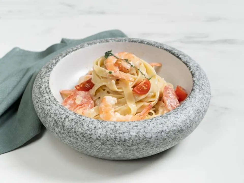 Creamy Shrimp Pasta - MealWings